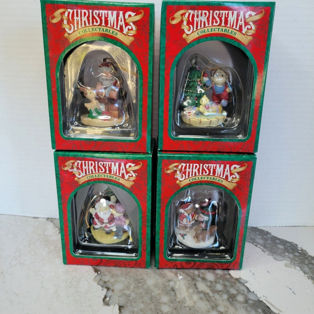 Set of 4 1992 Kmart Christmas Collectibles Christmas Ornament - Etsy