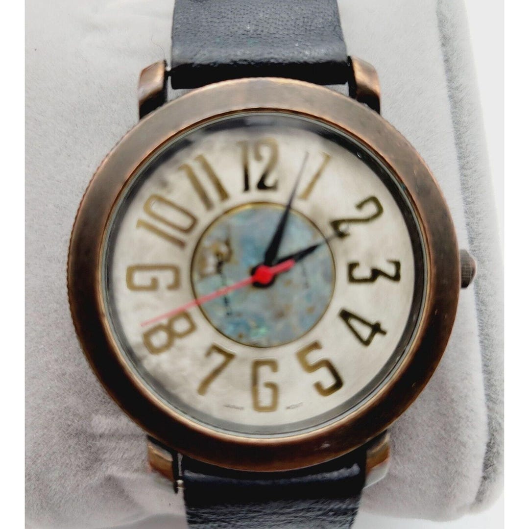 Dejuno Watch Native American Art Tone Brown Leather Band New Battery - Etsy