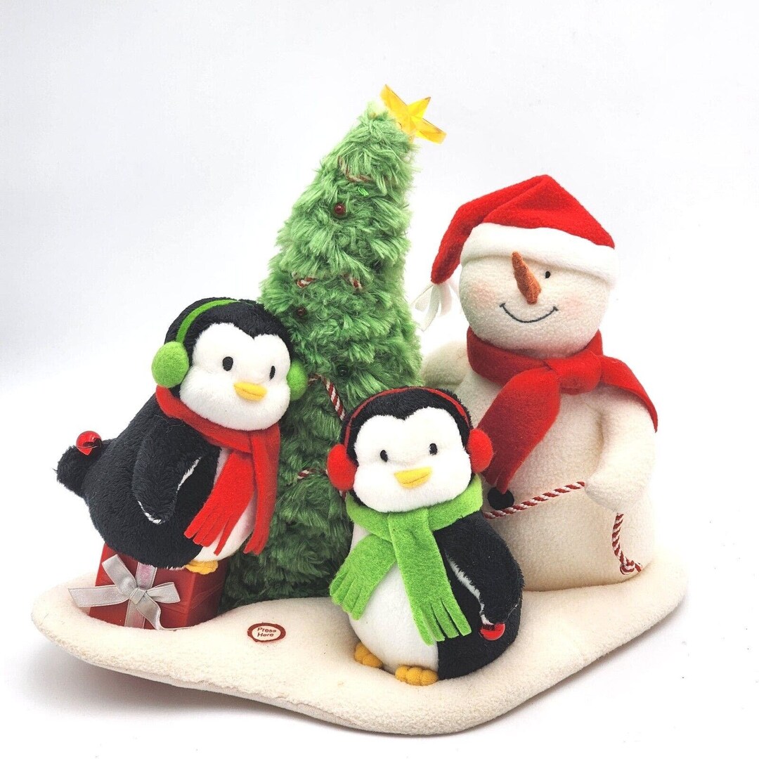 Hallmark Jingle Pals Very Merry Trio Animated Singing Snowman Penguins ...