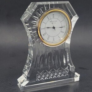 Waterford Crystal Lismore Large 6.5" Clock 107753 Signed Wateford Irland - Etsy