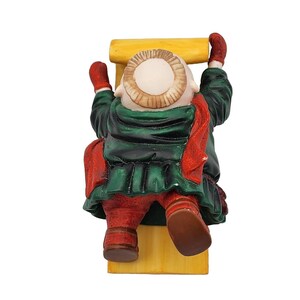 Dept 56 Thaddeus the Tobogganist Merry Makers Figurine 93572 VTG 1996 ...