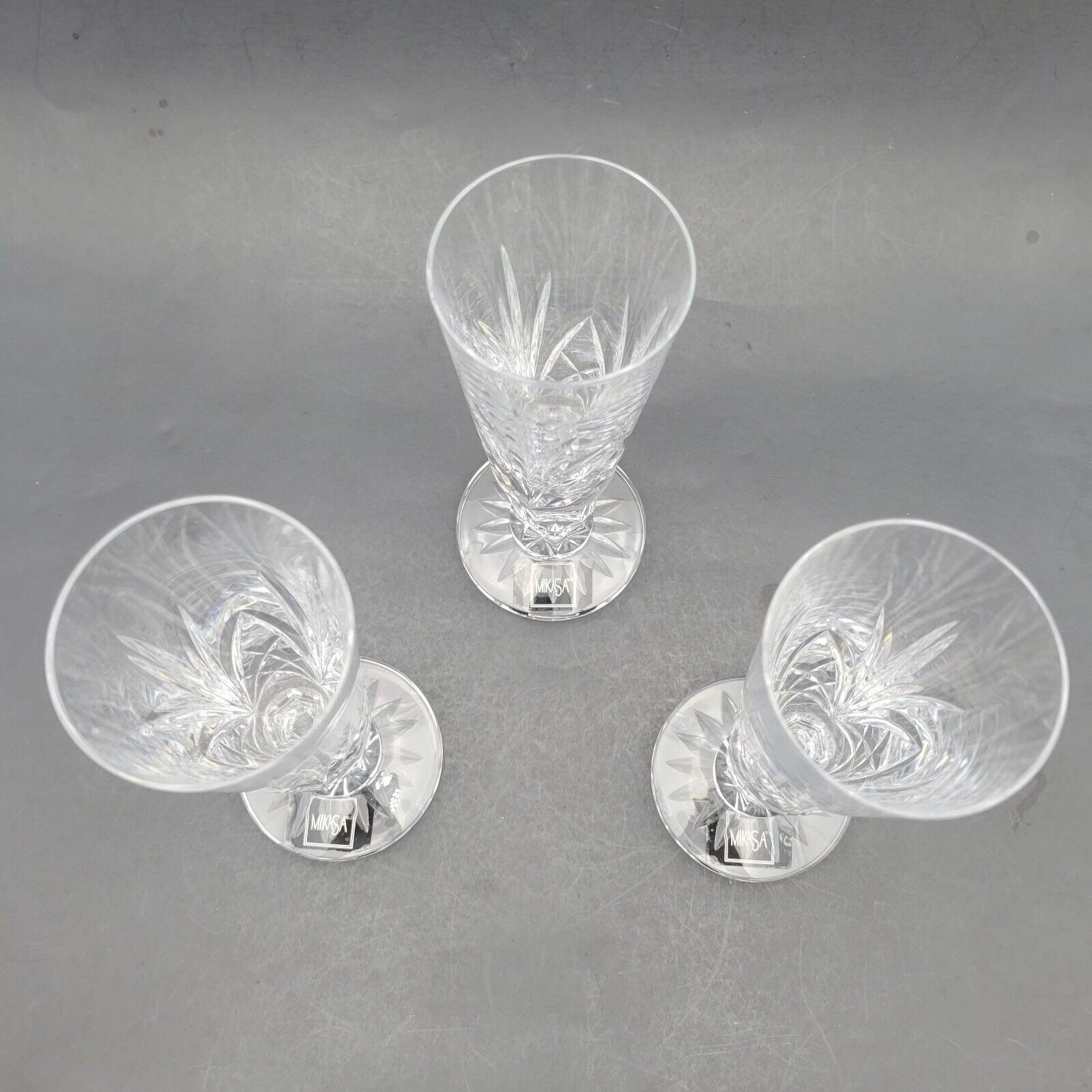 Set of 3 Vtg Mikasa Crystal EMPEROR Water/wine Goblet Stems - Etsy