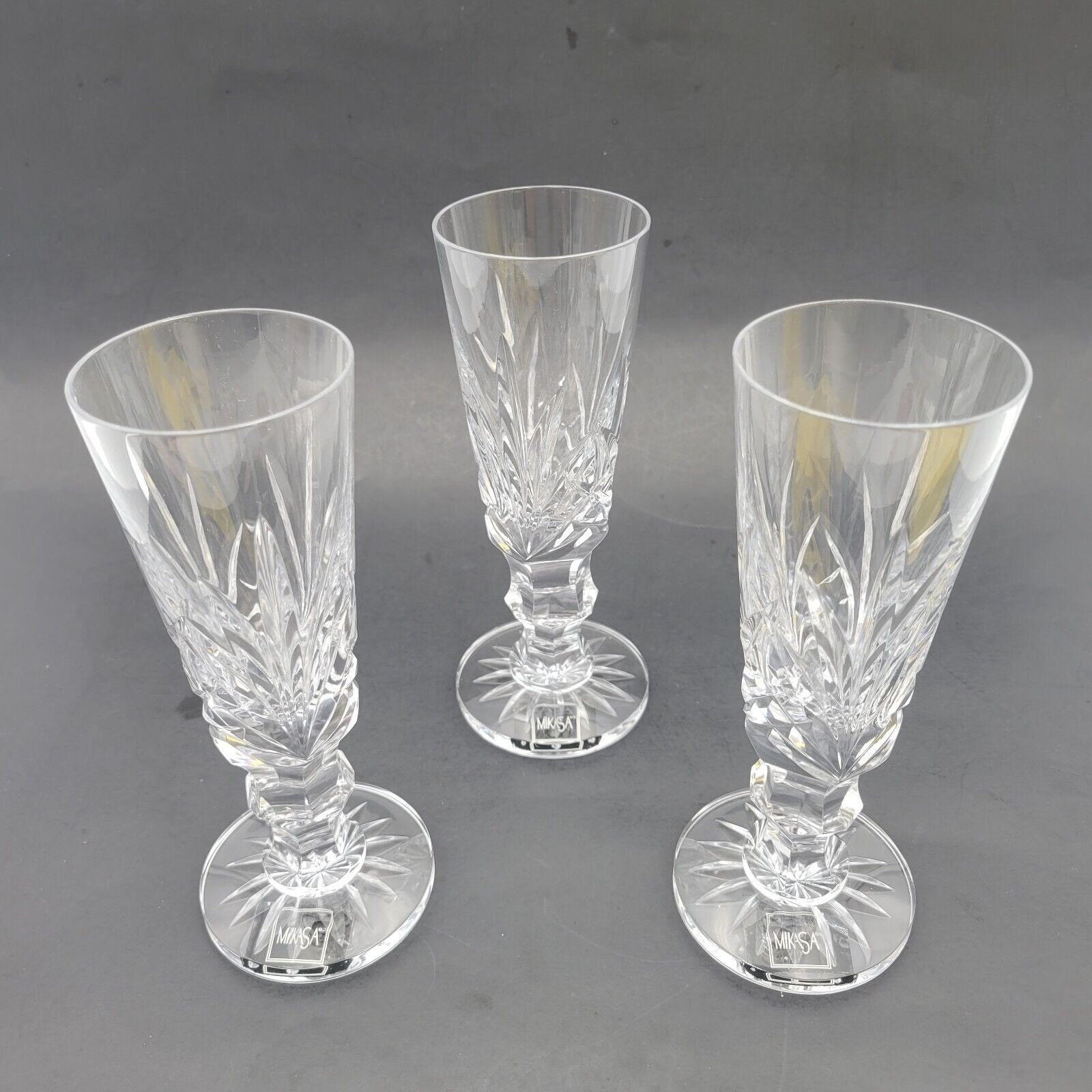 Set of 3 Vtg Mikasa Crystal EMPEROR Water/wine Goblet Stems - Etsy