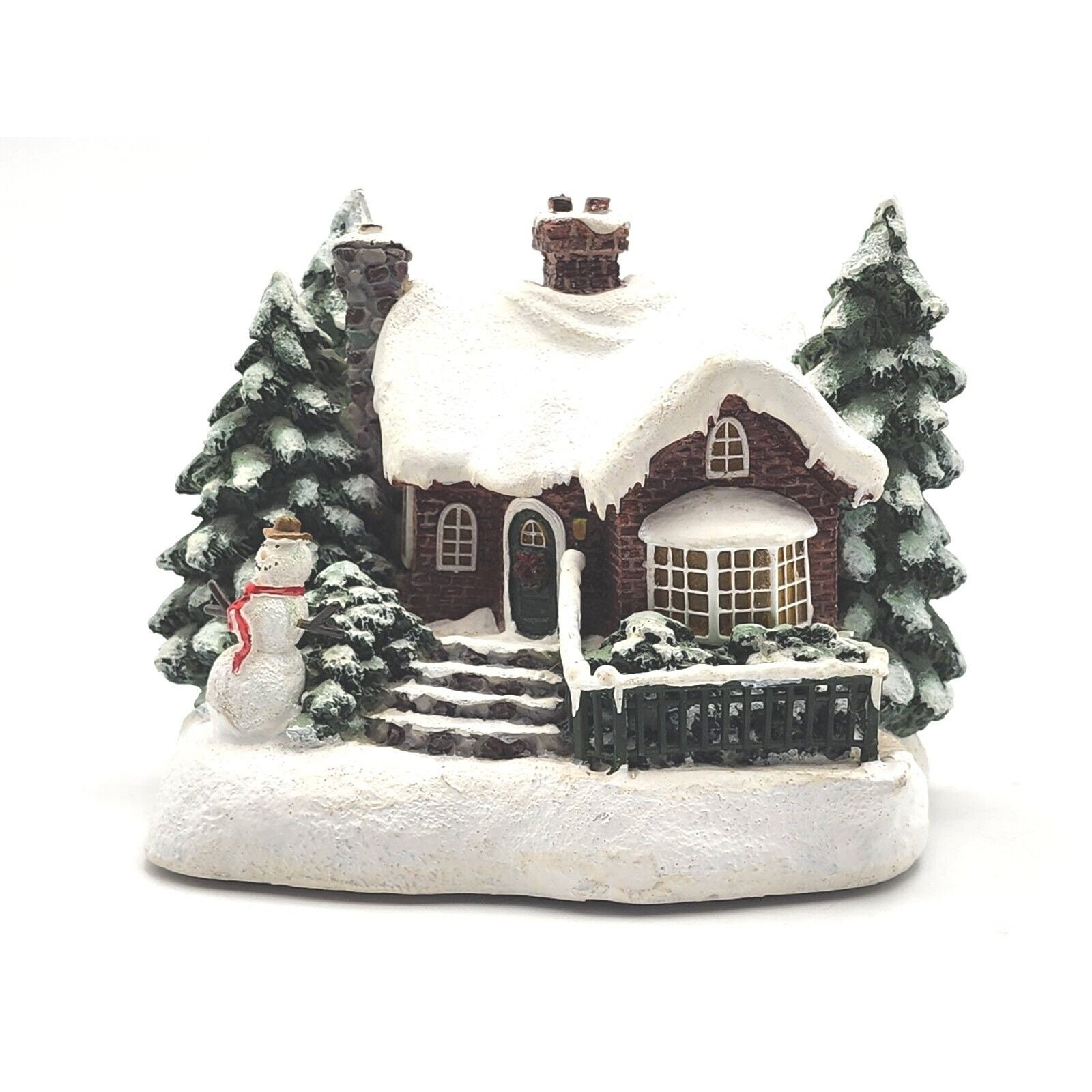 Thomas Kinkade A Village Christmas Painter of Light Teleflora 2002 VTG ...