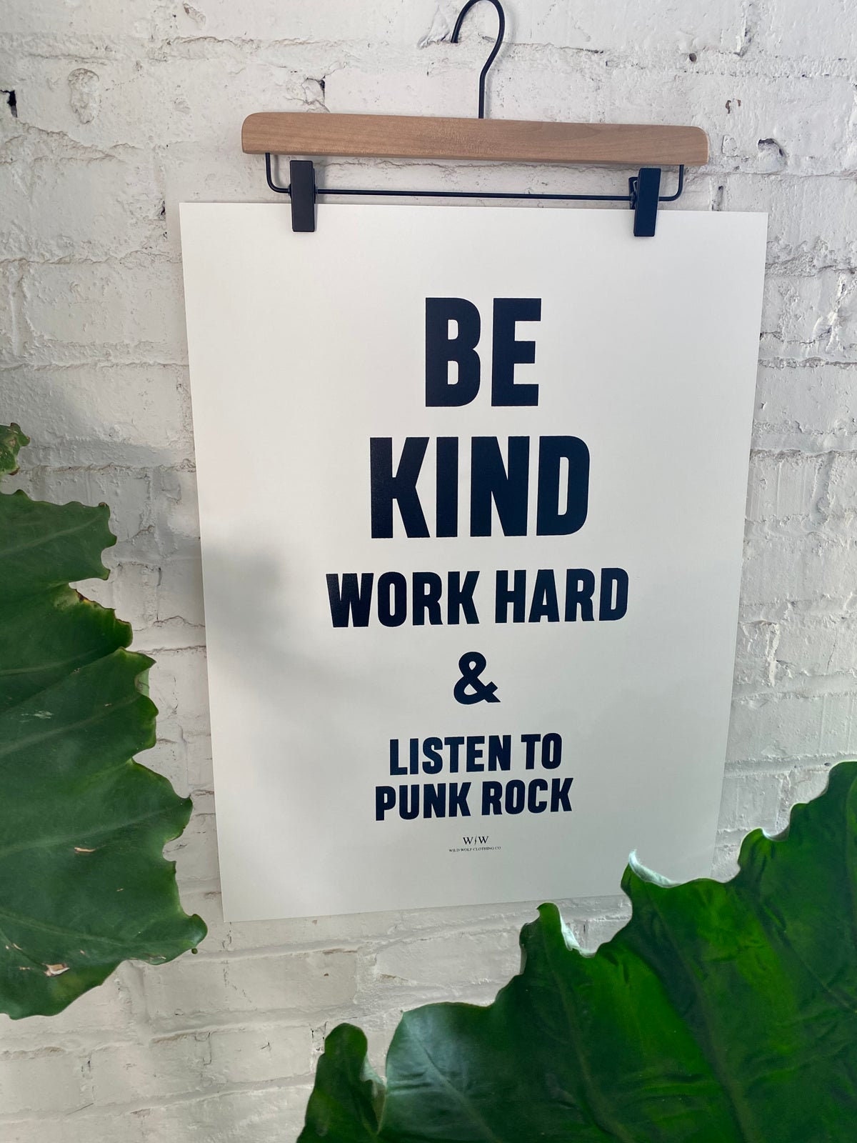 Be Kind Poster PUNK ROCK - Etsy