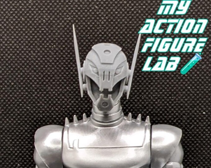 3D Printed Ultron Head Sculpt Custom Unpainted - Etsy