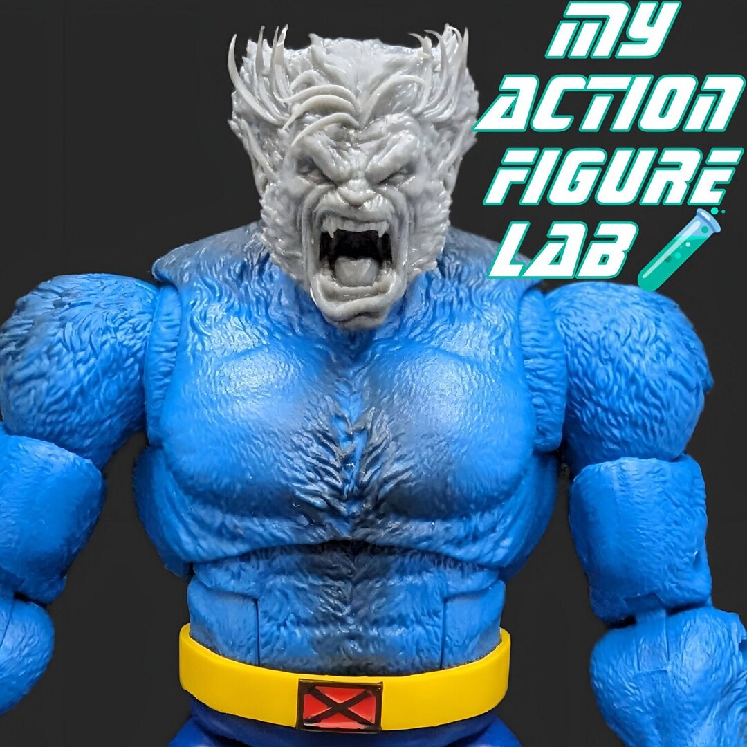 3D Printed Beast Head Sculpt Custom - Etsy