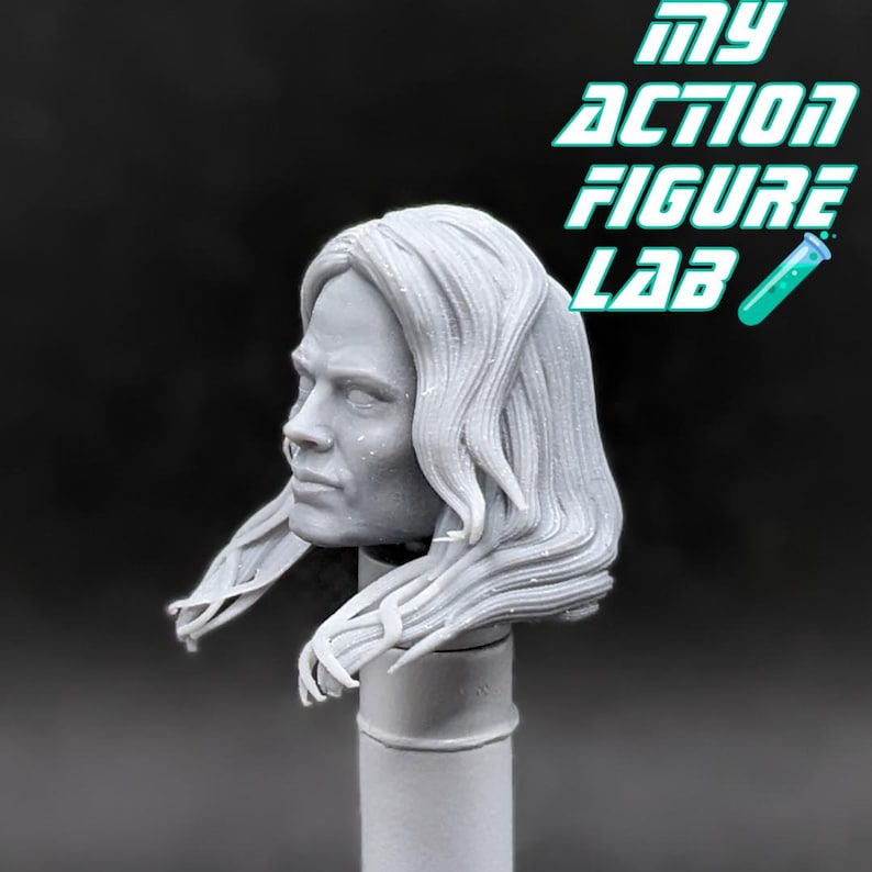 3D Printed Captain Carter Head Sculpt Custom Unpainted Hayley - Etsy