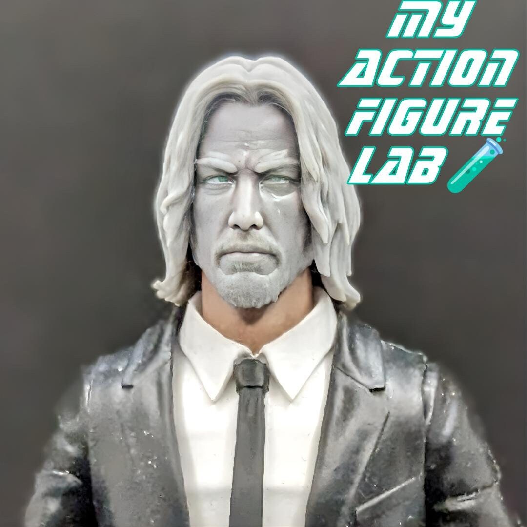 3D Printed Keanu Reeves Head Sculpt Custom Unpainted - Etsy Australia