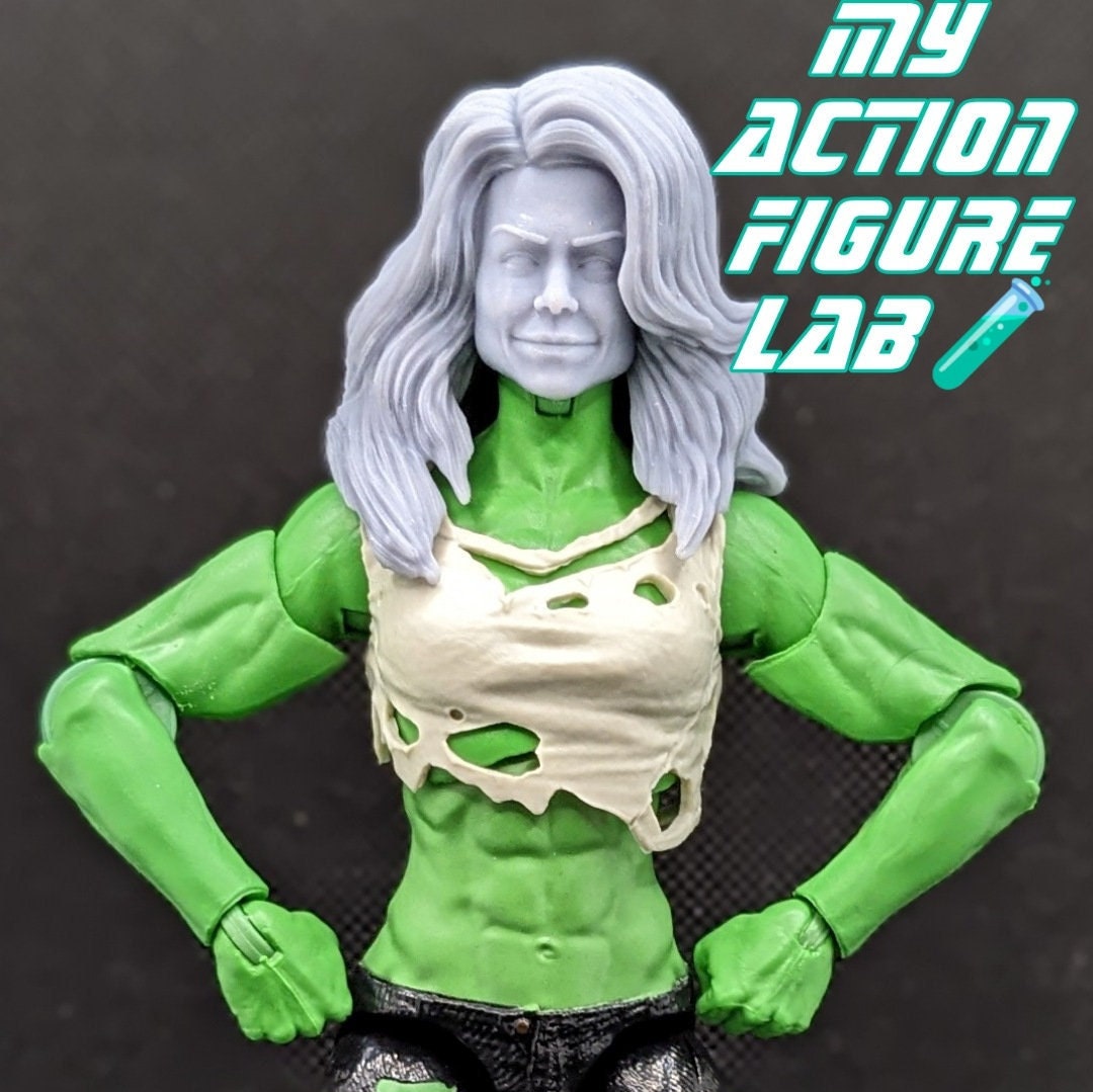 3D Printed She-hulk Head Sculpts Custom Unpainted - Etsy