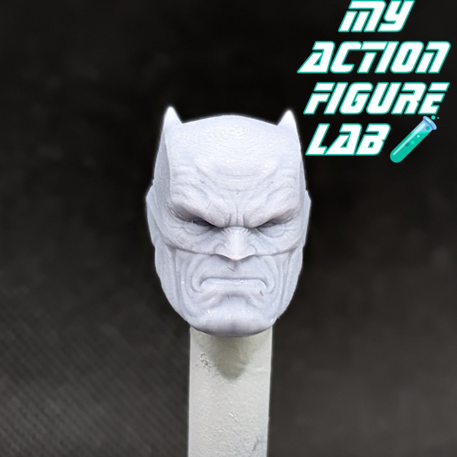 3D Printed Bats Head Sculpt Custom Unpainted TDKR - Etsy