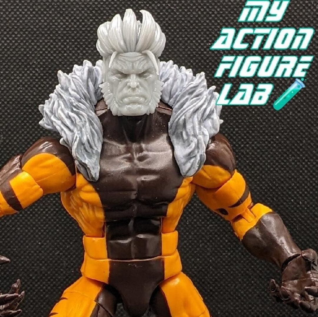 3D Printed Sabertooth Head Sculpt Custom - Etsy