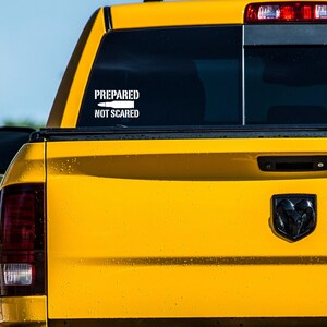 Prepared, Not Scared Vehicle Decal - Etsy