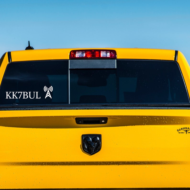 Ham Radio Call Sign Vinyl Decal. Permanent Vinyl Decals. Car - Etsy