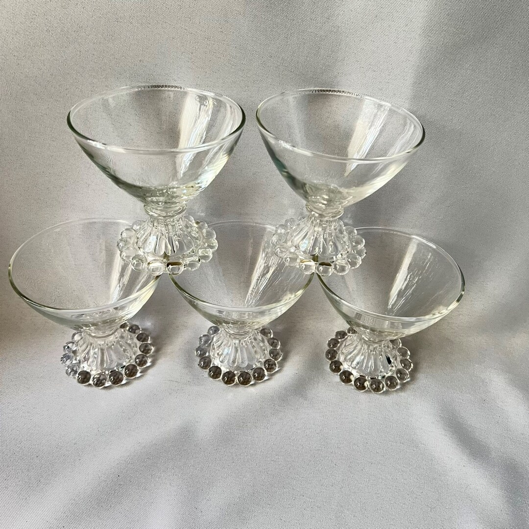 Vintage Anchor Hocking Berwick Boopie Clear Champagne Sherbet Glassware Set 5 - Etsy