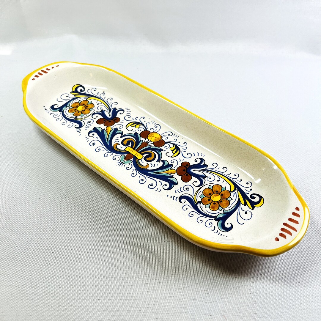 Deruta Ceramiche Nova Serving Tray Hand Painted Handcrafted in Italy 13 ...