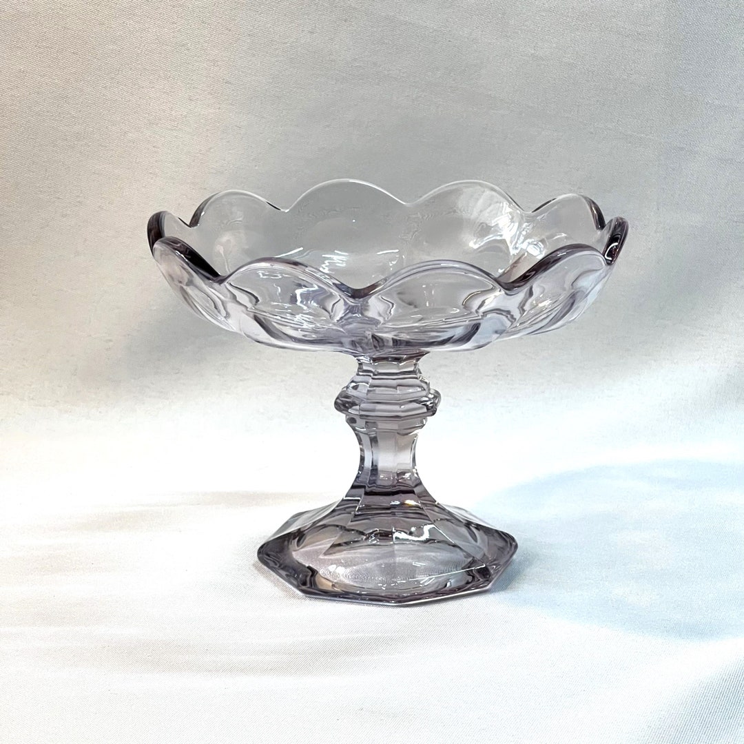 Vintage Lilac Heisey Colonial Footed Open Jelly Serving Bowl Stemmed ...