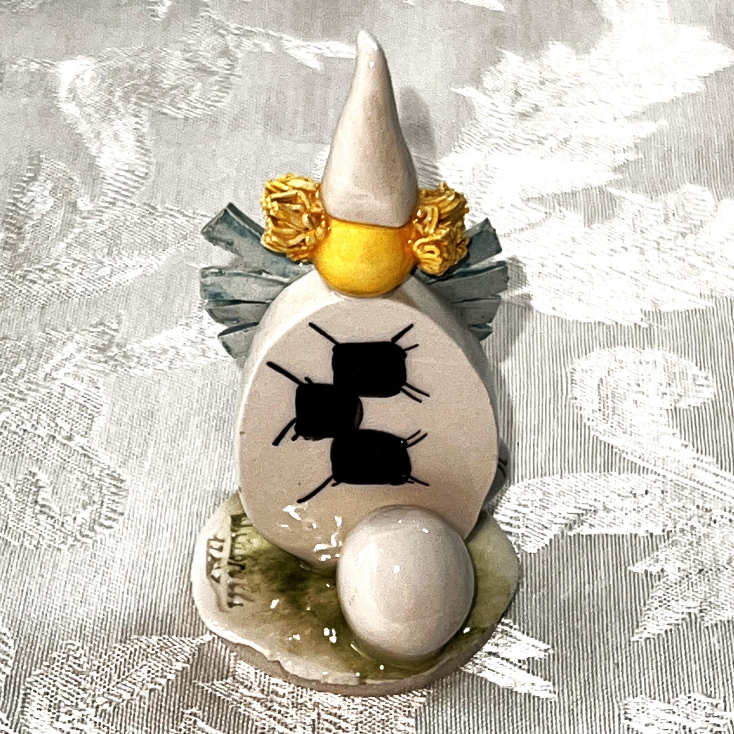 Capodimonte Porcelain Clown Figurine Spaghetti Hair Signed W Cabrelli ...