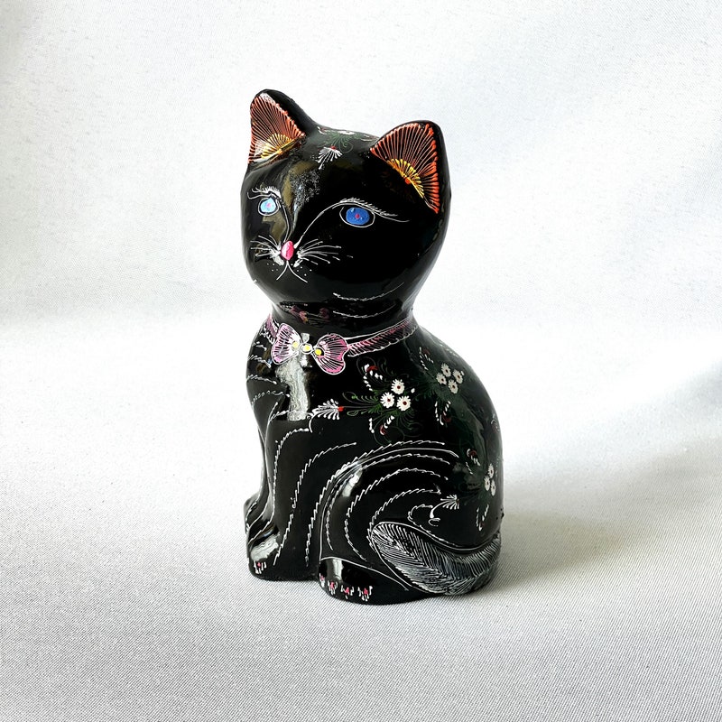 Hand Painted Cat - Etsy