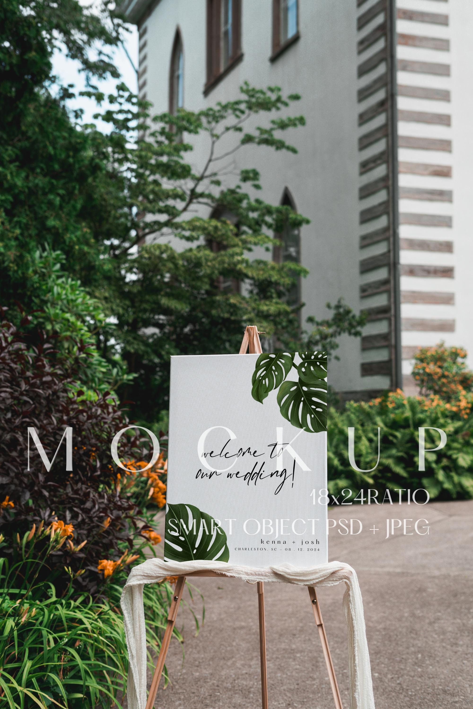 Wedding Sign Mockup Venue Sign Mockup 18x24 Sign Mockup - Etsy