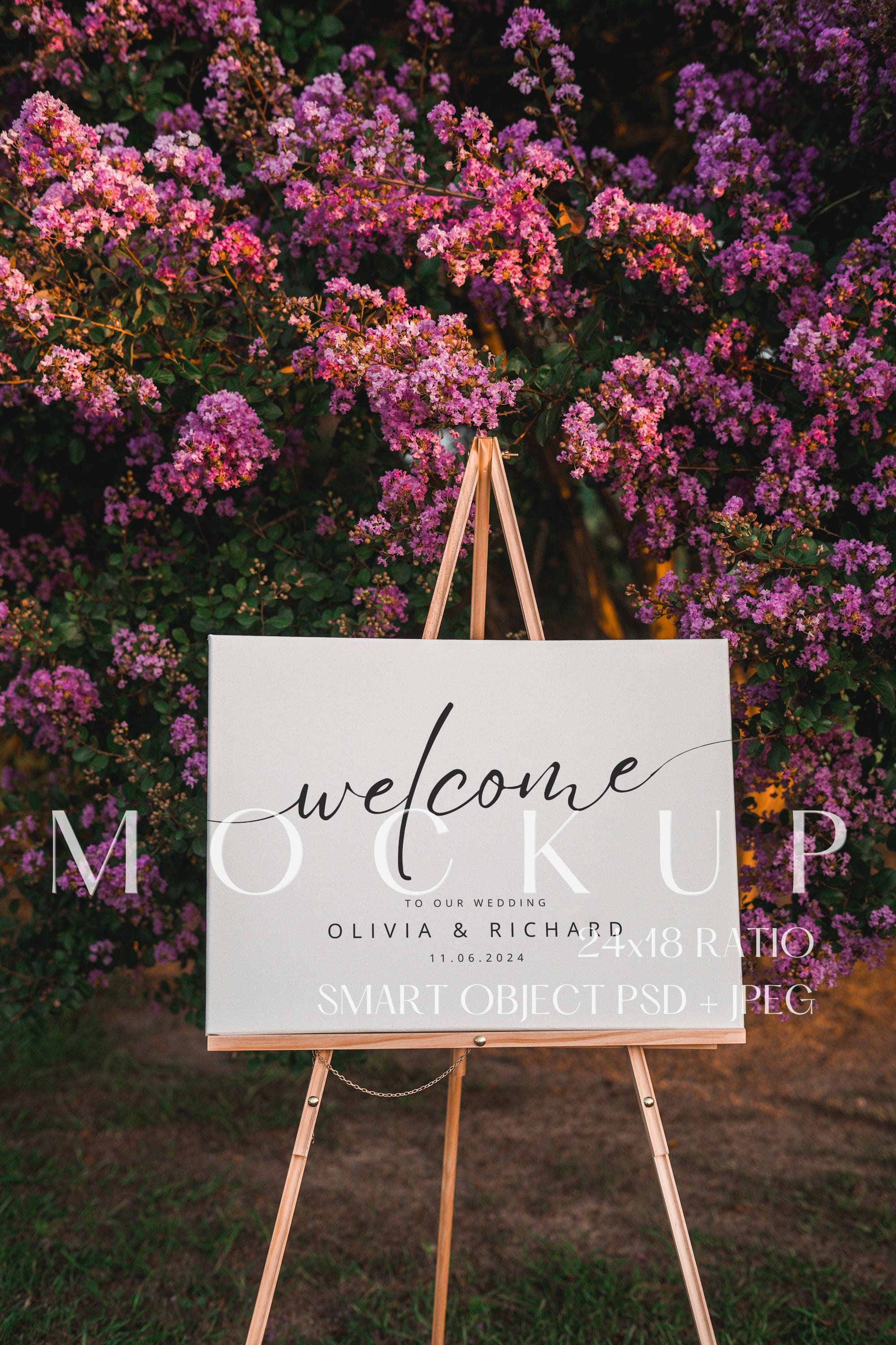 Wedding Sign Mockup Venue Sign Mockup 24x18 Sign Mockup - Etsy