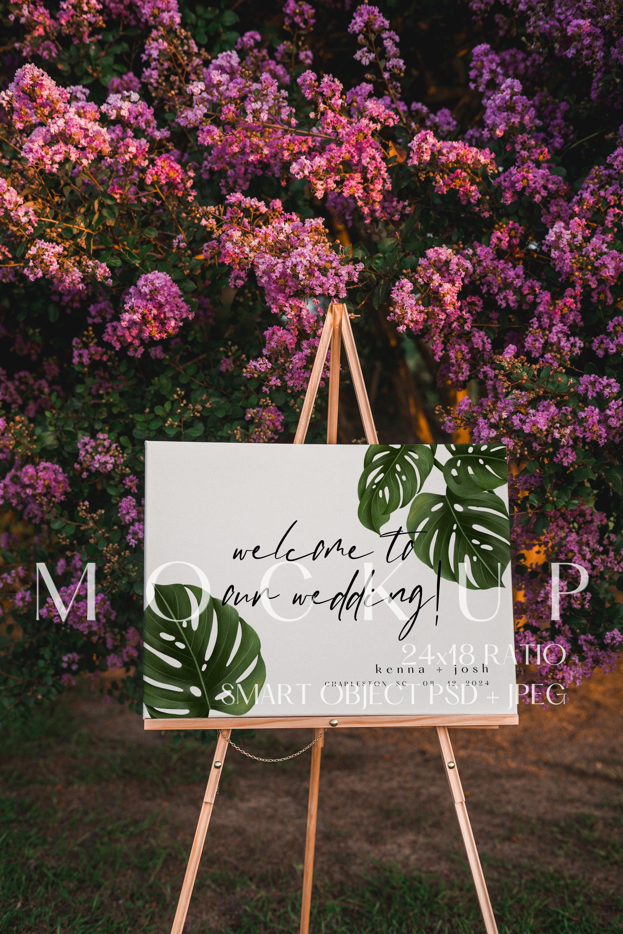 Wedding Sign Mockup Venue Sign Mockup 24x18 Sign Mockup - Etsy