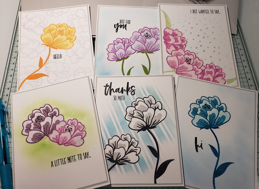 Set of 6 Note Cards - Etsy