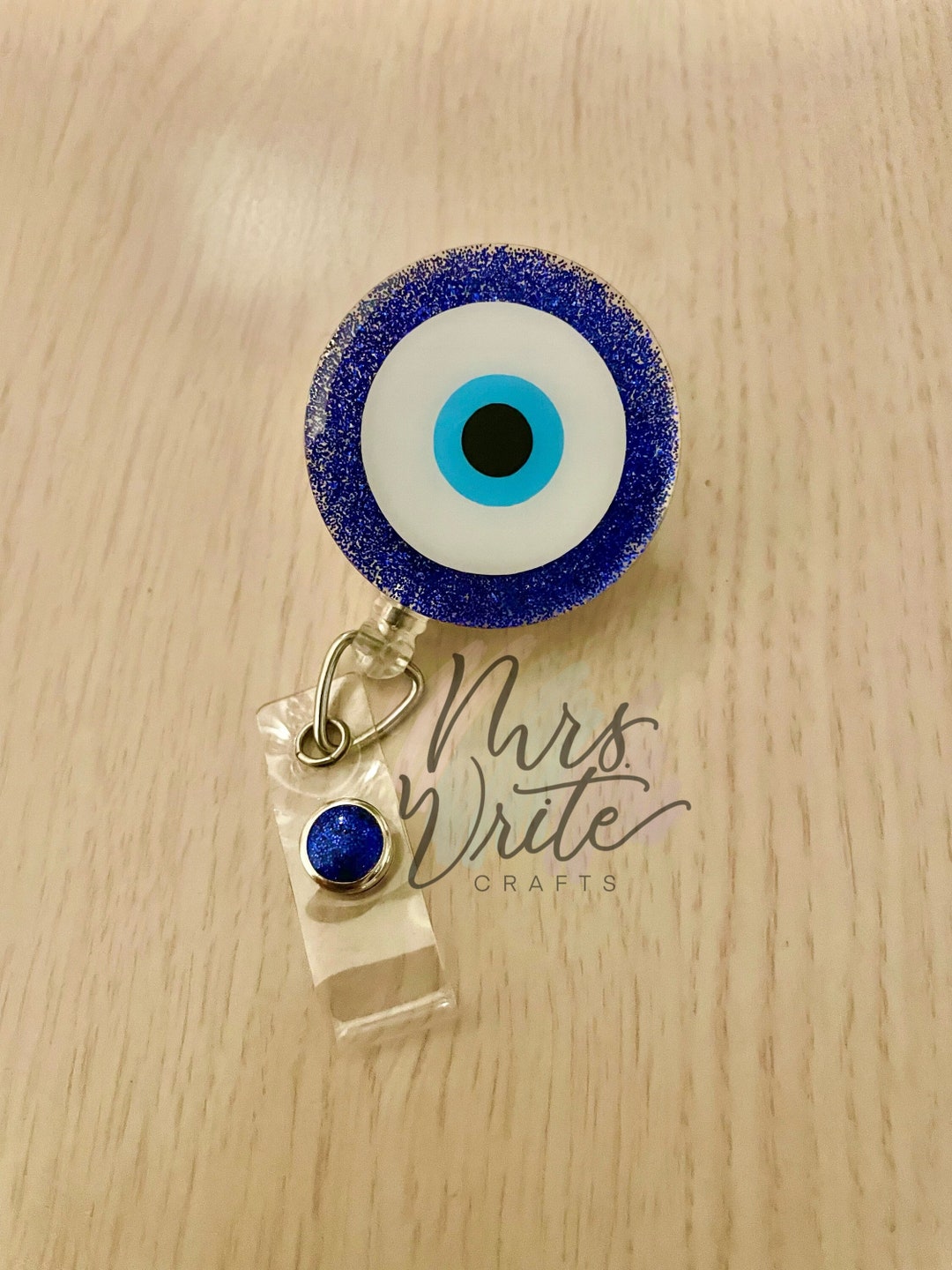 Evil Eye Badge Reel—mal Ojo Badge Reel— Badge Holder—retractable Badge ...