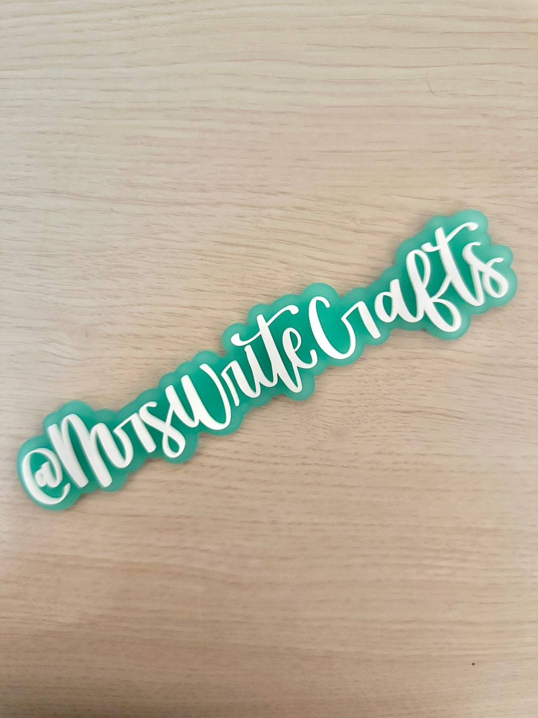 Acrylic Watermarkdouble Layered Watermark3d Watermarkbusiness Name ...