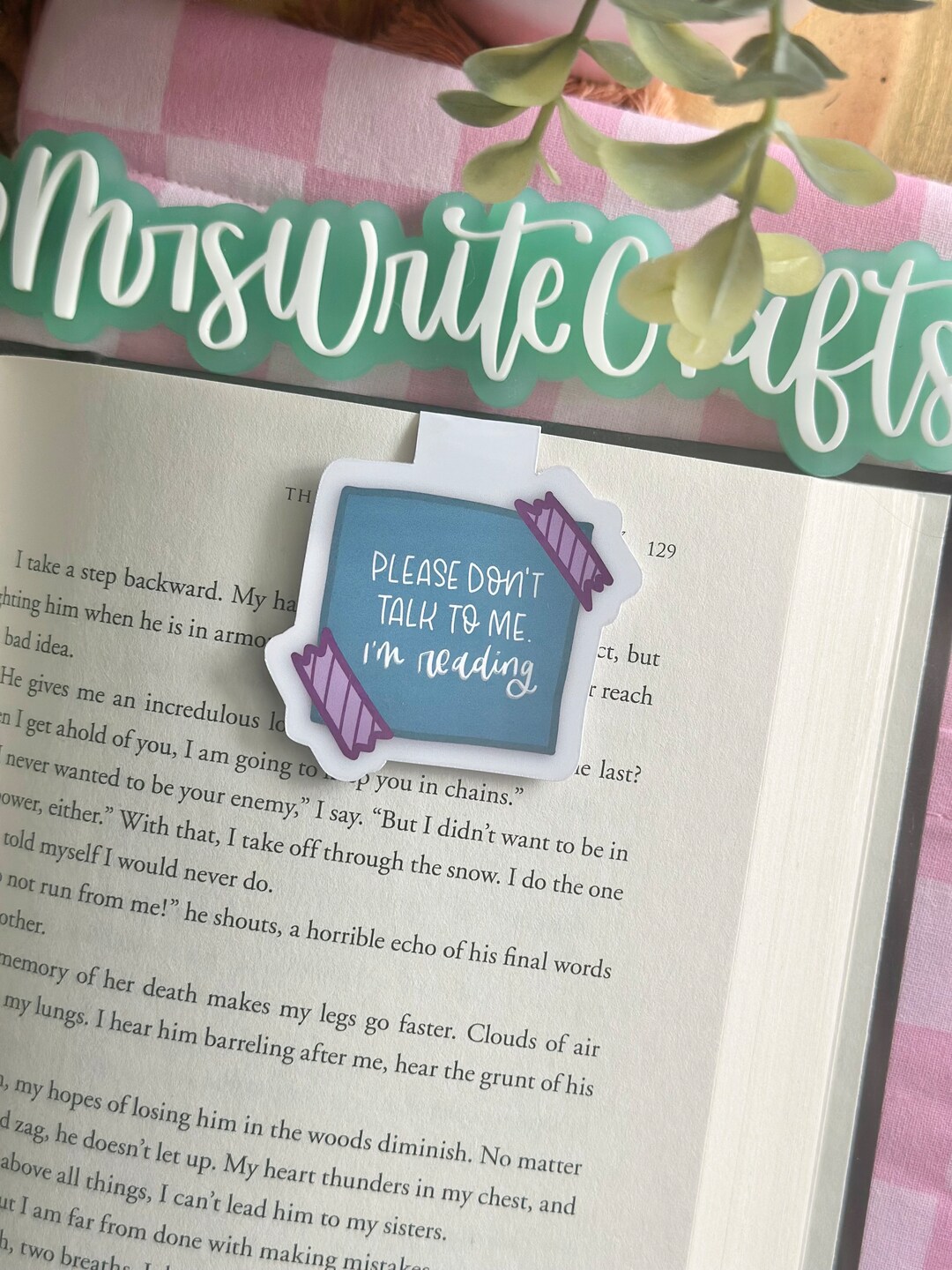 I’m Reading Magnetic Bookmark--note Bookmark--quote Page Marker--book ...