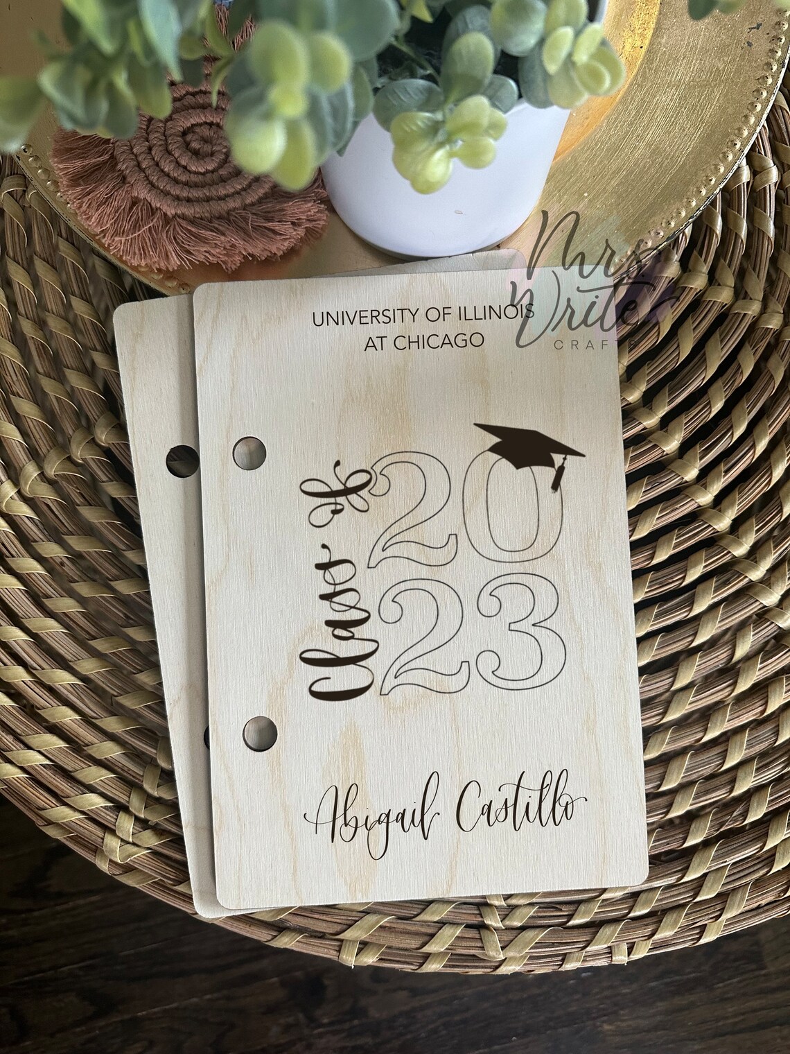 Graduation Card Keeper—grad Card Holder—wood Card Holder—personalized ...