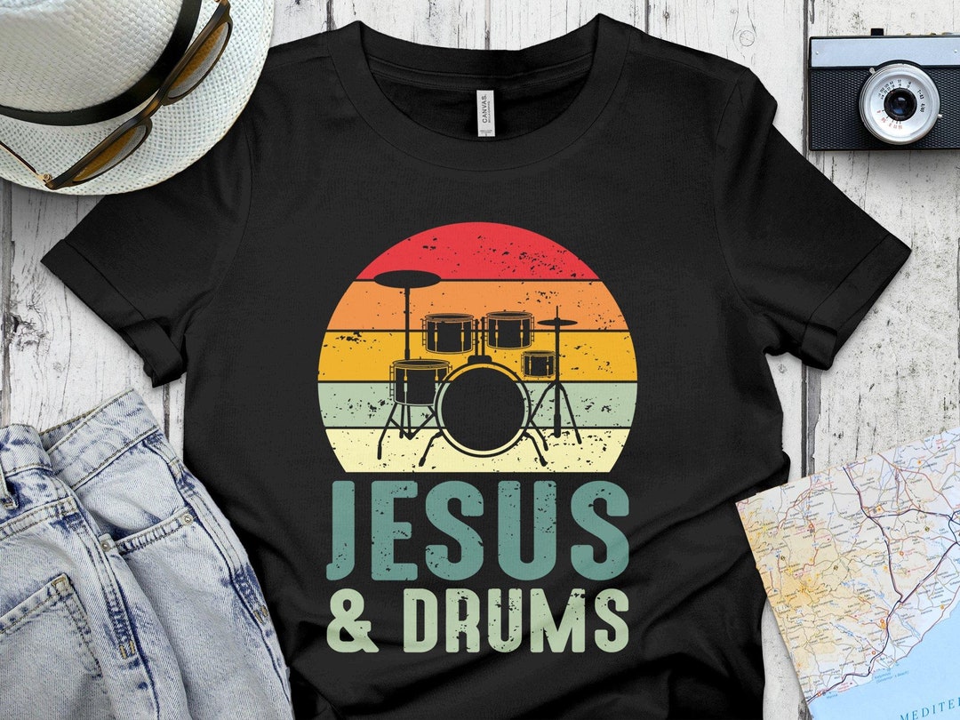 Jesus Christ Tee for Drummer Gift Music Lovers Faith Based - Etsy