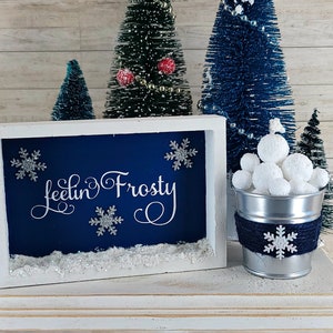 Snowball Bucket, Winter Tiered Tray Decor, Mini Snowball Pail, Pail of ...
