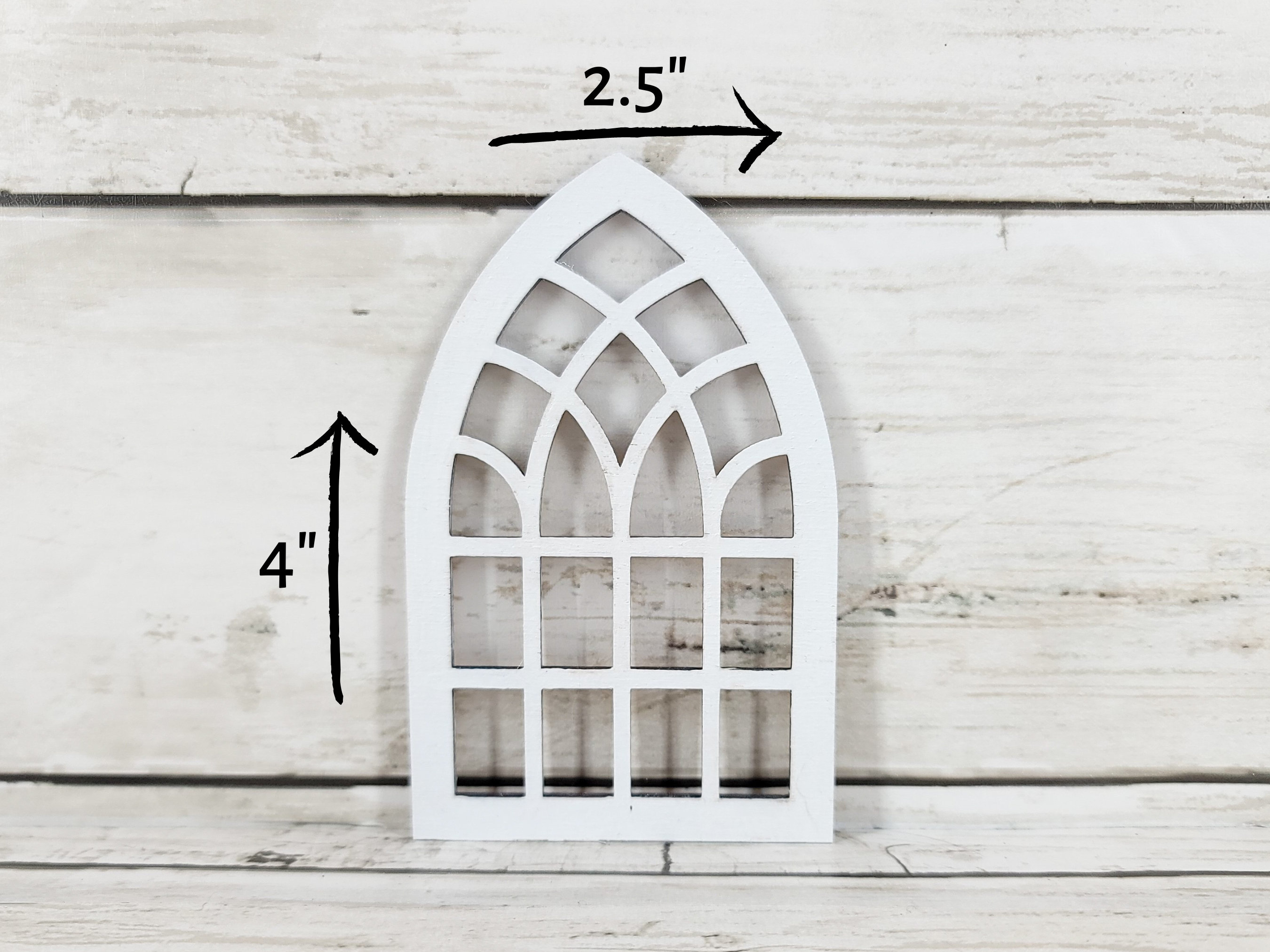 Miniature Cathedral Arch Window Frame Farmhouse Window - Etsy
