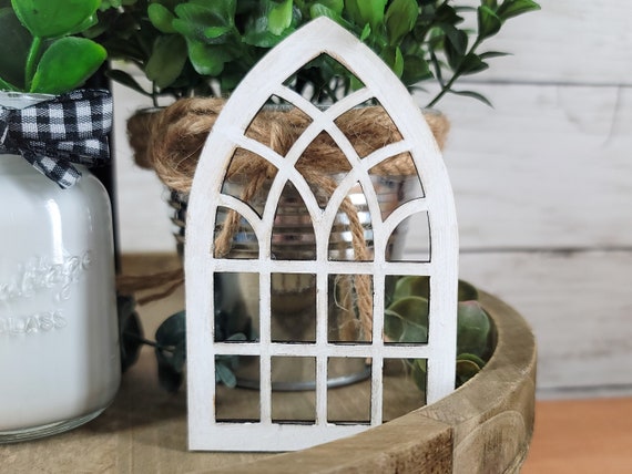 Miniature Cathedral Arch Window Frame Farmhouse Window - Etsy