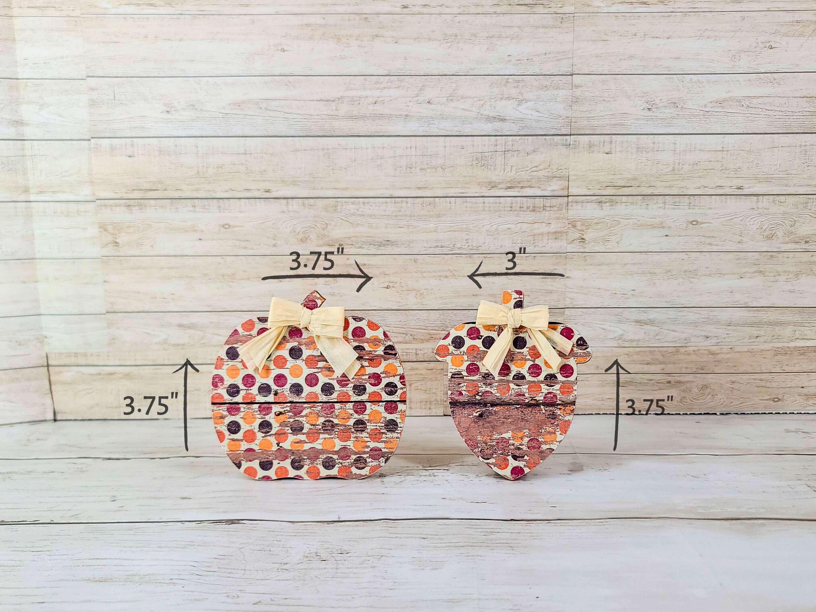 Mini Acorn Pumpkin Sign, Wooden Fall Signs, Natural Fall Tiered Tray ...