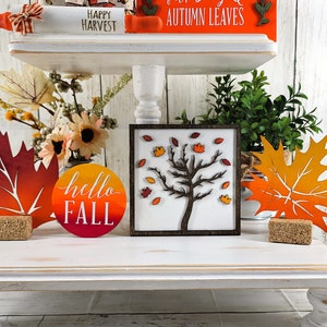 Thanksgiving Hello Fall Tiered Tray Bundle, Happy Harvest Set, Autumn ...