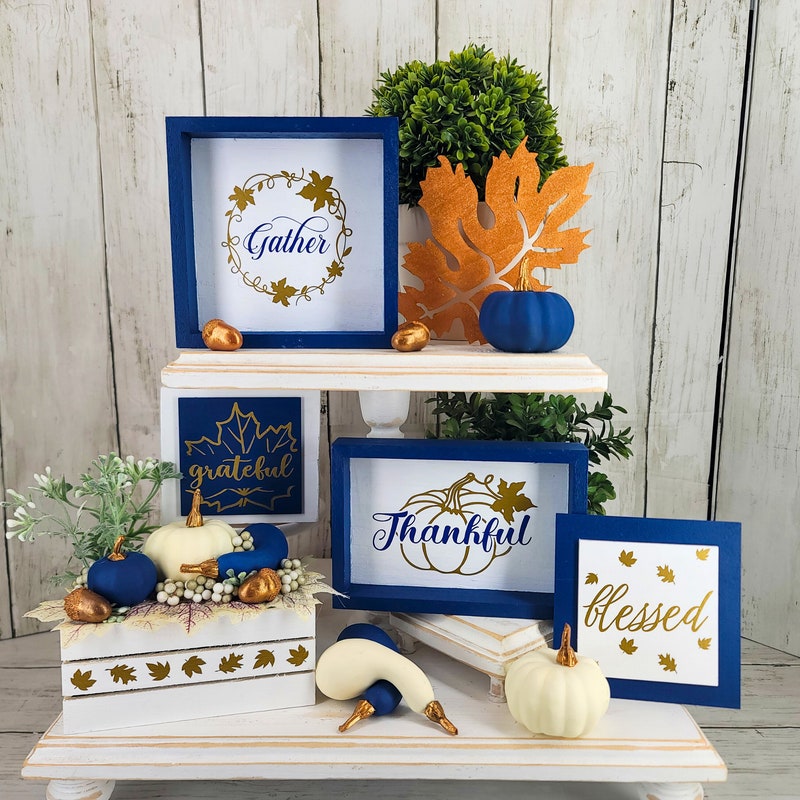 Blue Fall Decor - Etsy