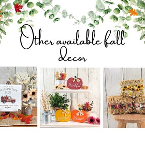 Thanksgiving Hello Fall Tiered Tray Bundle, Happy Harvest Set, Autumn ...