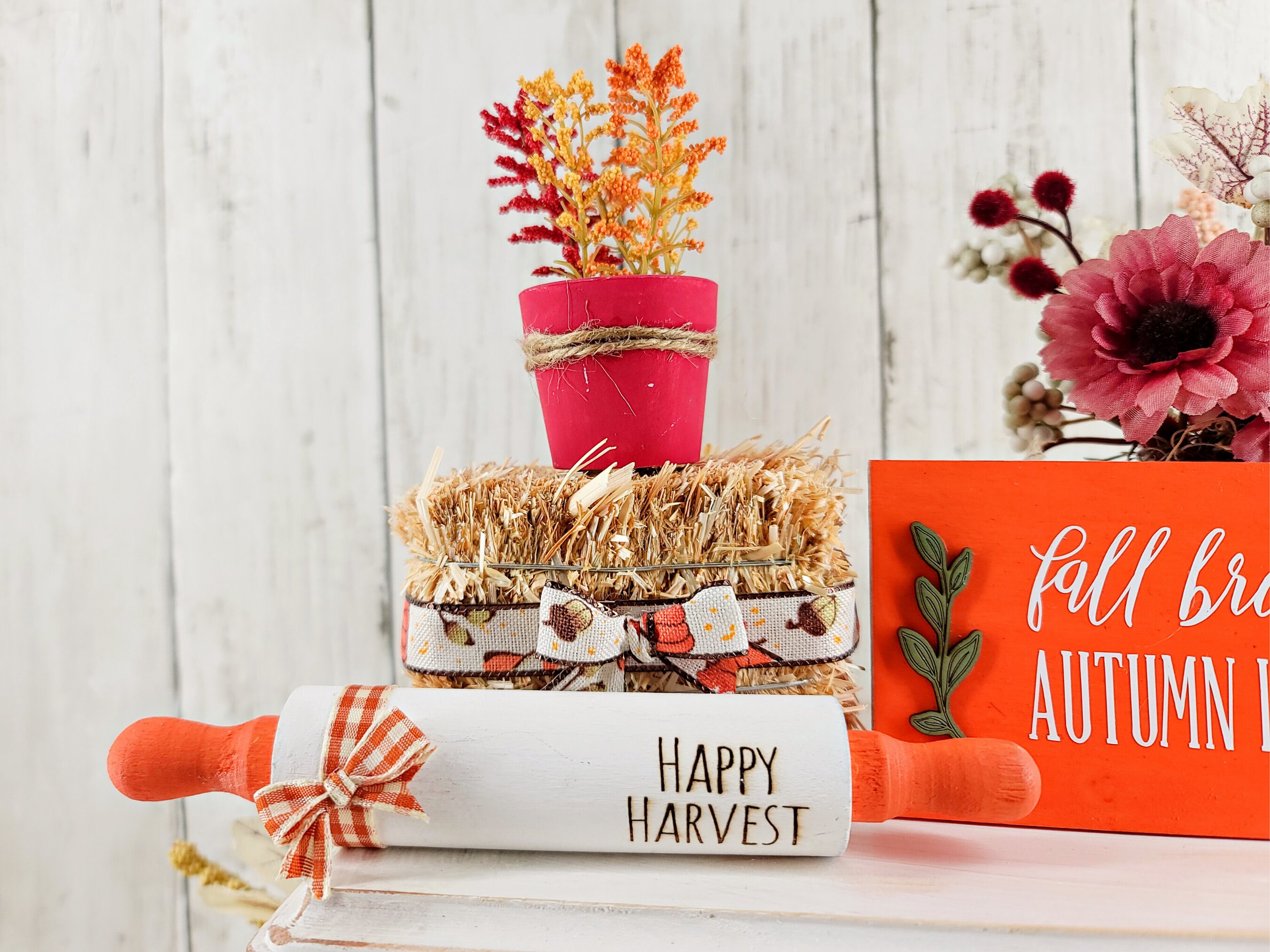 Thanksgiving Hello Fall Tiered Tray Bundle, Happy Harvest Set, Autumn ...