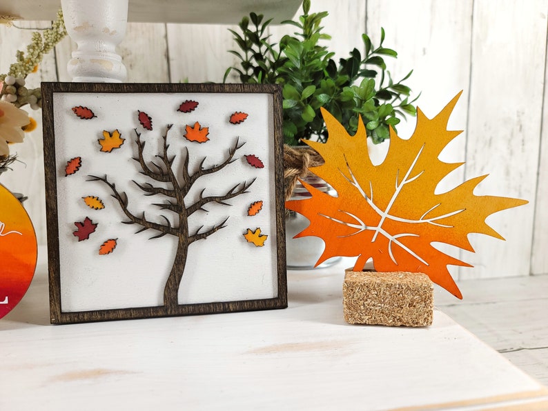 Thanksgiving Hello Fall Tiered Tray Bundle, Happy Harvest Set, Autumn ...