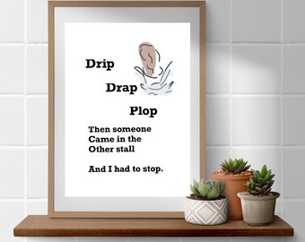 Poop Poem, Poopi Kaur, Printable, Funny, Bathroom, Wall Art, Card ...