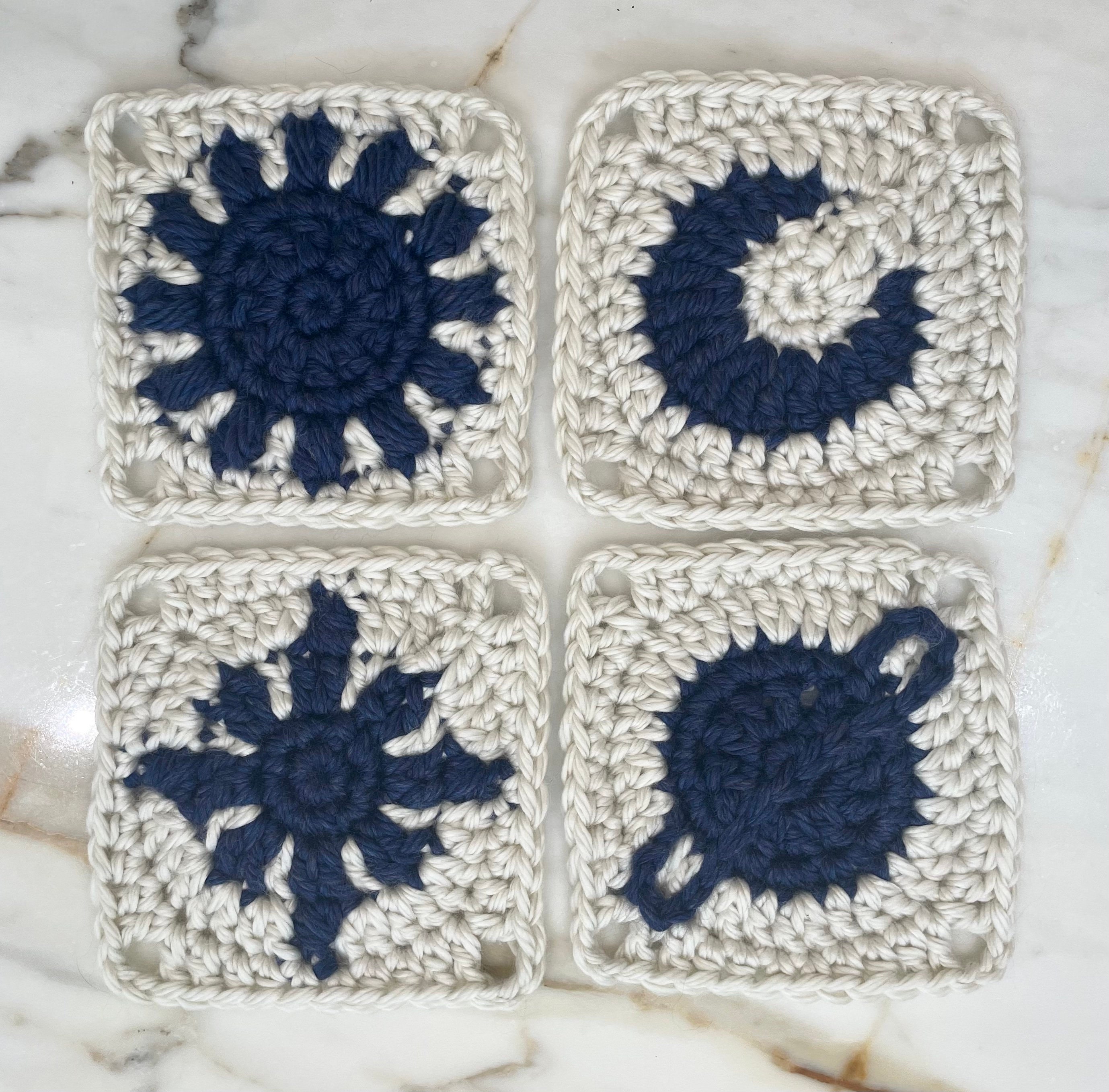 The Moon Child Granny Square Chunky Crochet Cardigan Pattern - Etsy UK