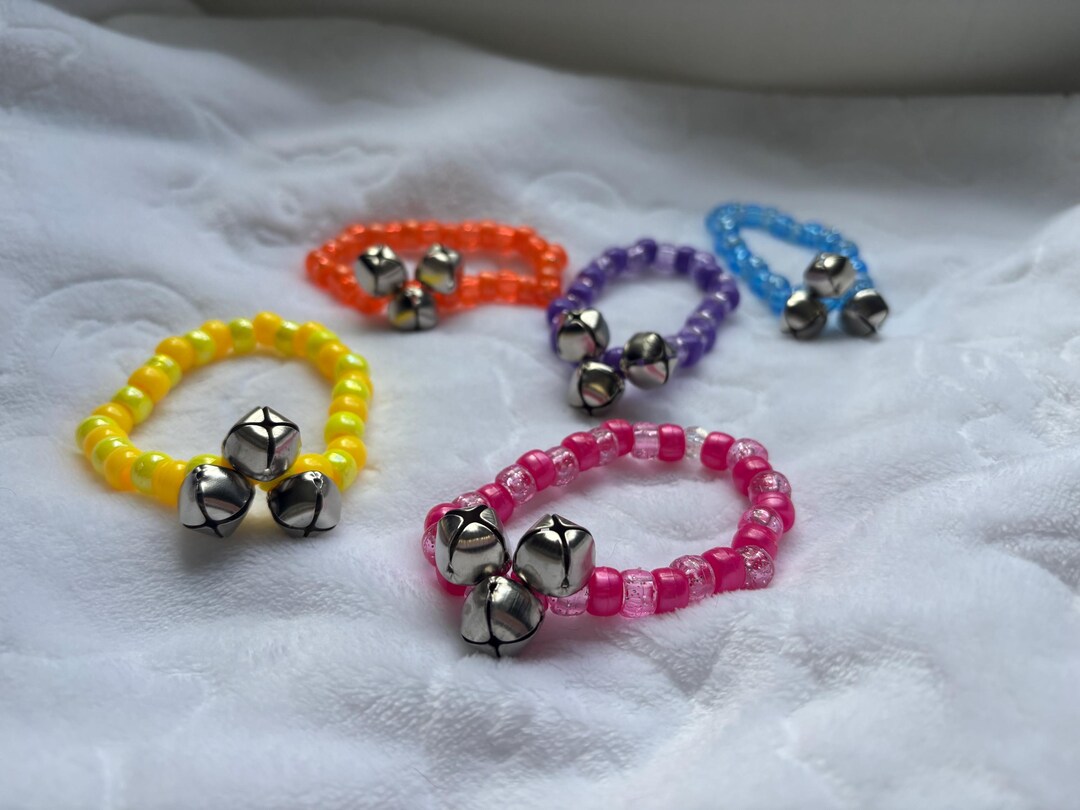 Kandi Jingle Bell Bracelets Set of 5 - Etsy