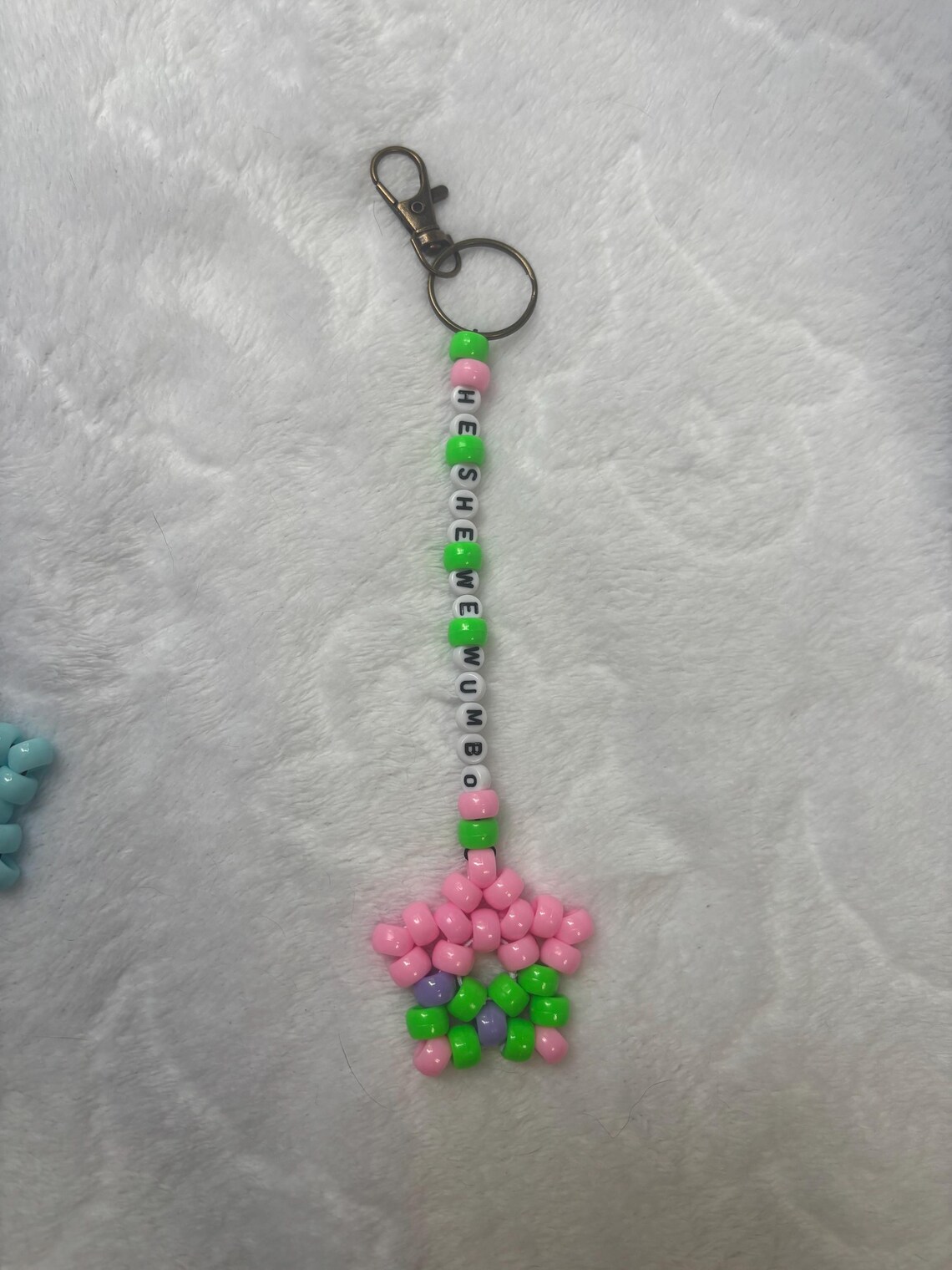 Pony Bead Spongebob Themed Keychain Kandi (set of 6) - Etsy