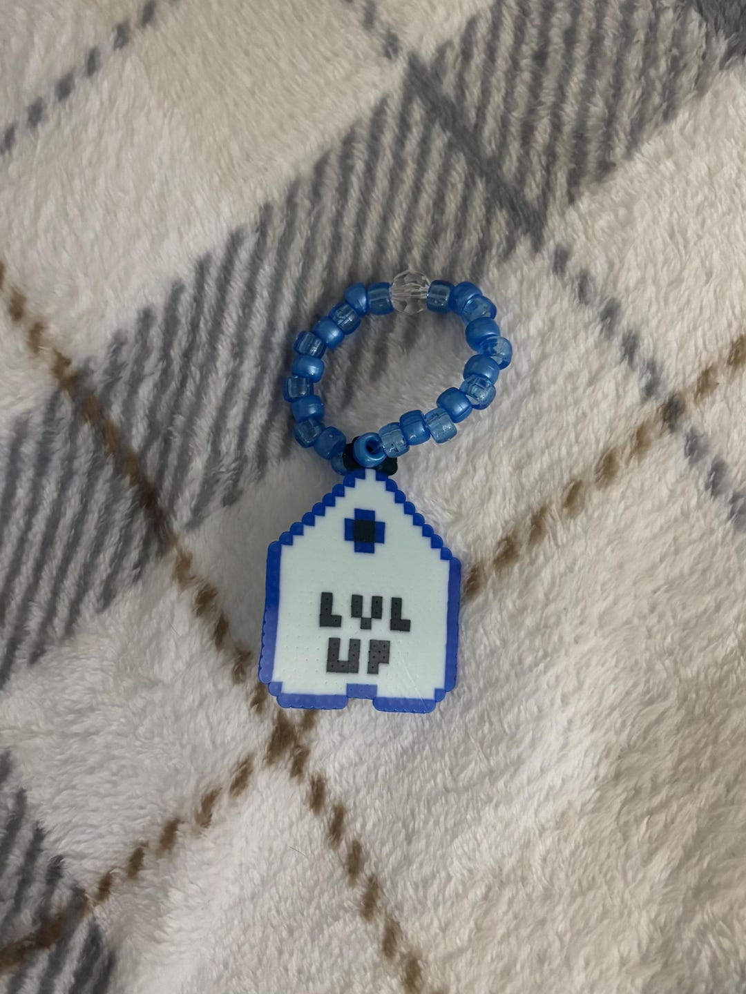 Level up Themed Perler Rave Kandi Bracelet - Etsy