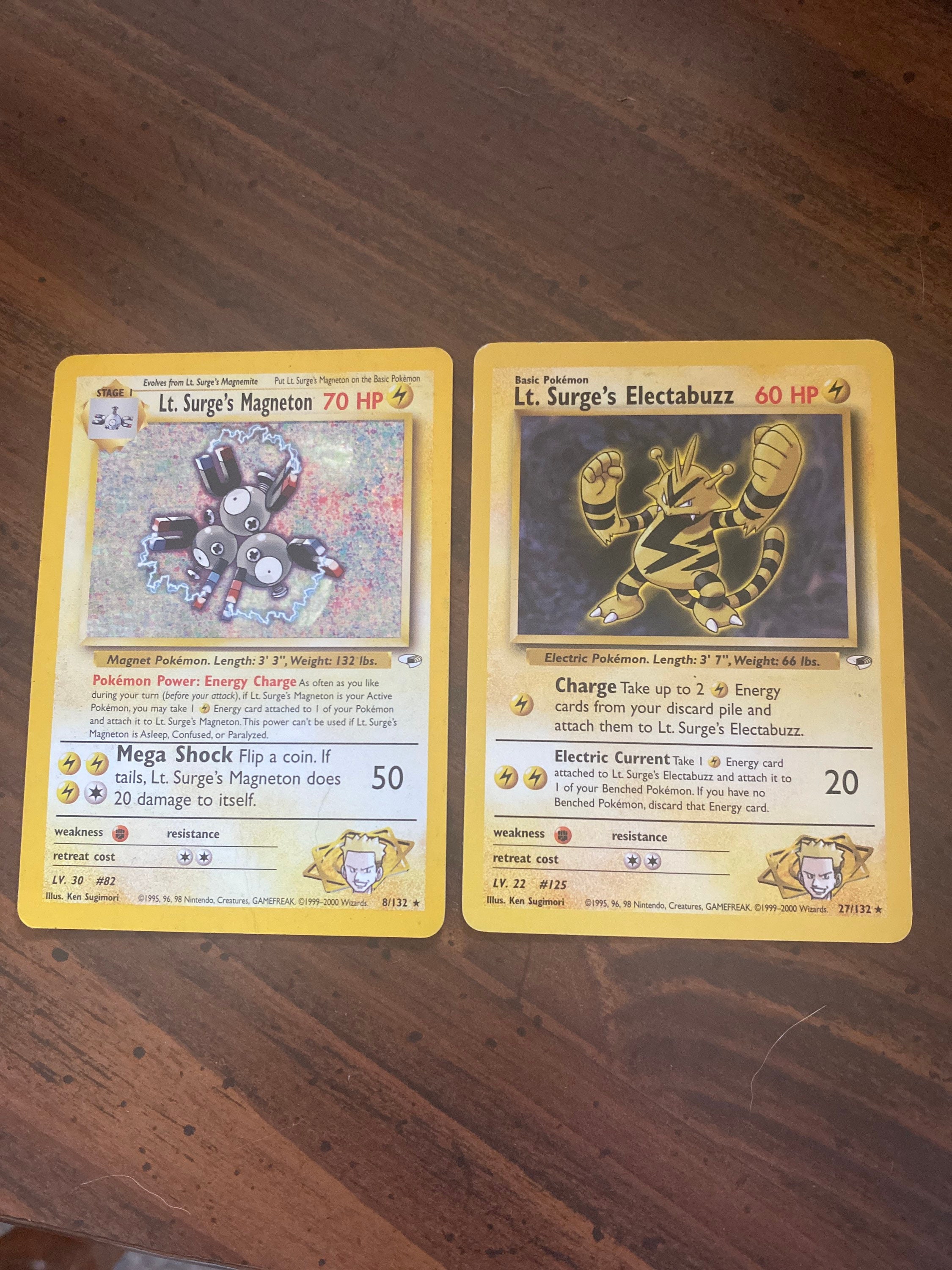Electric Pokemon Cards