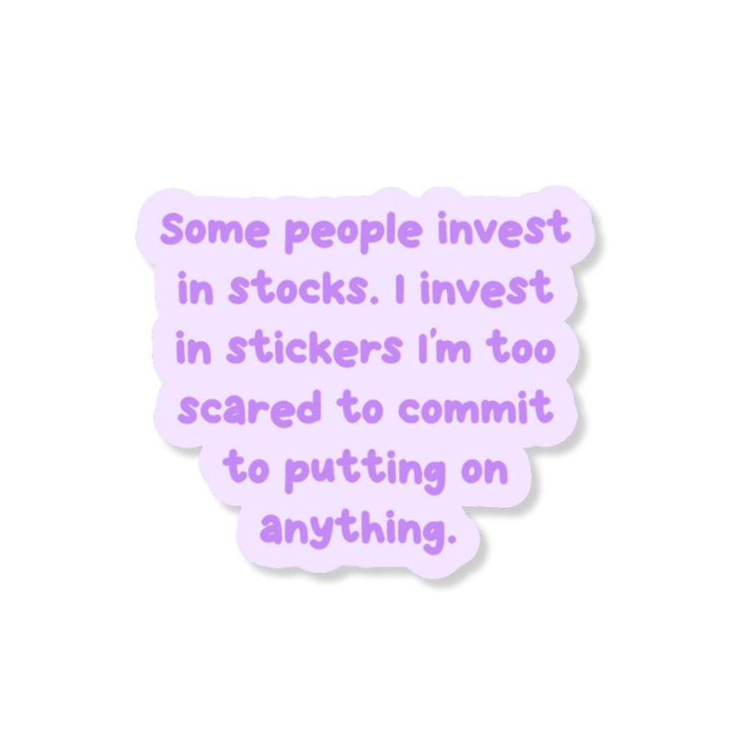 Investing in Stocks 3" Vinyl Sticker - Etsy