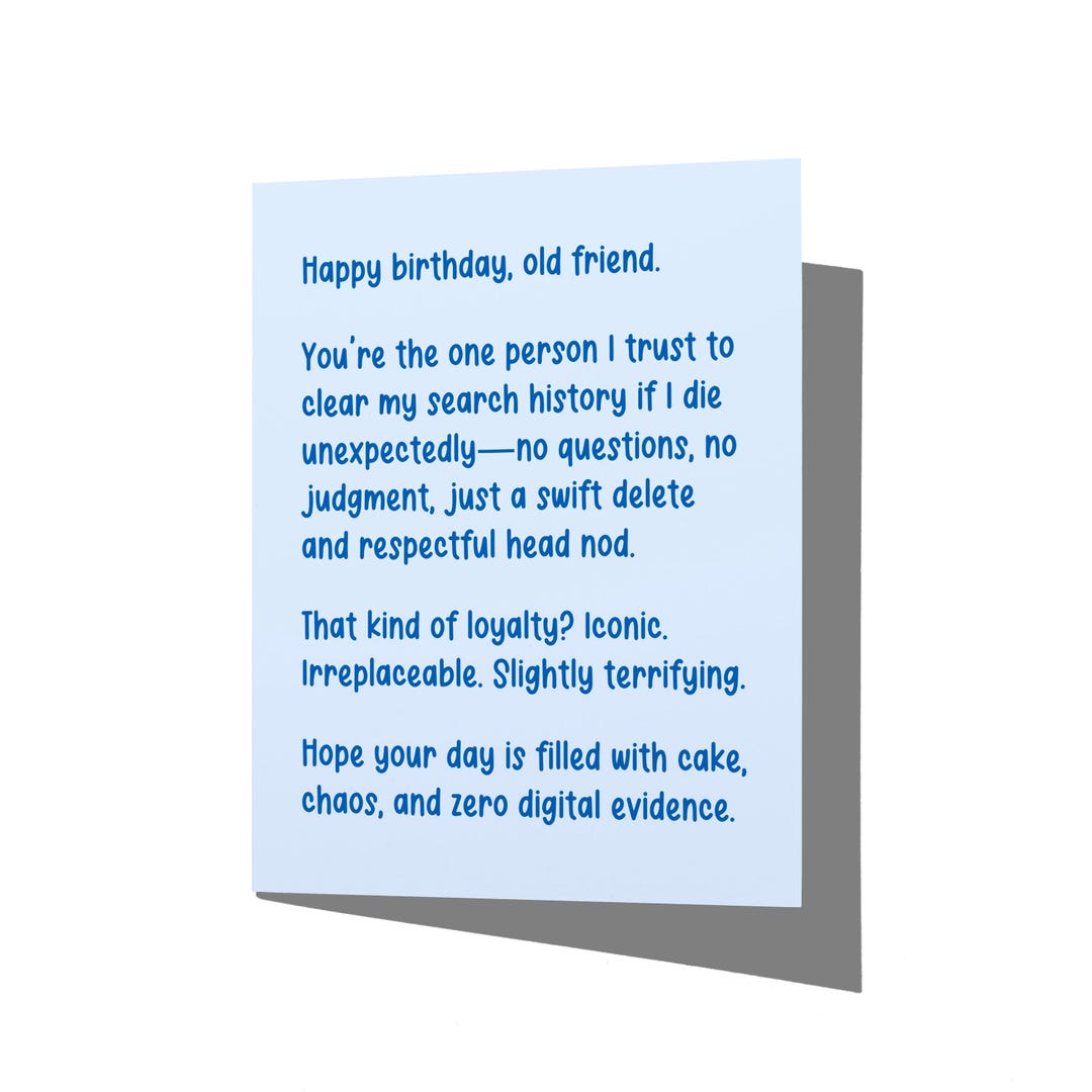Digital Evidence Funny Birthday Greeting Card - Etsy