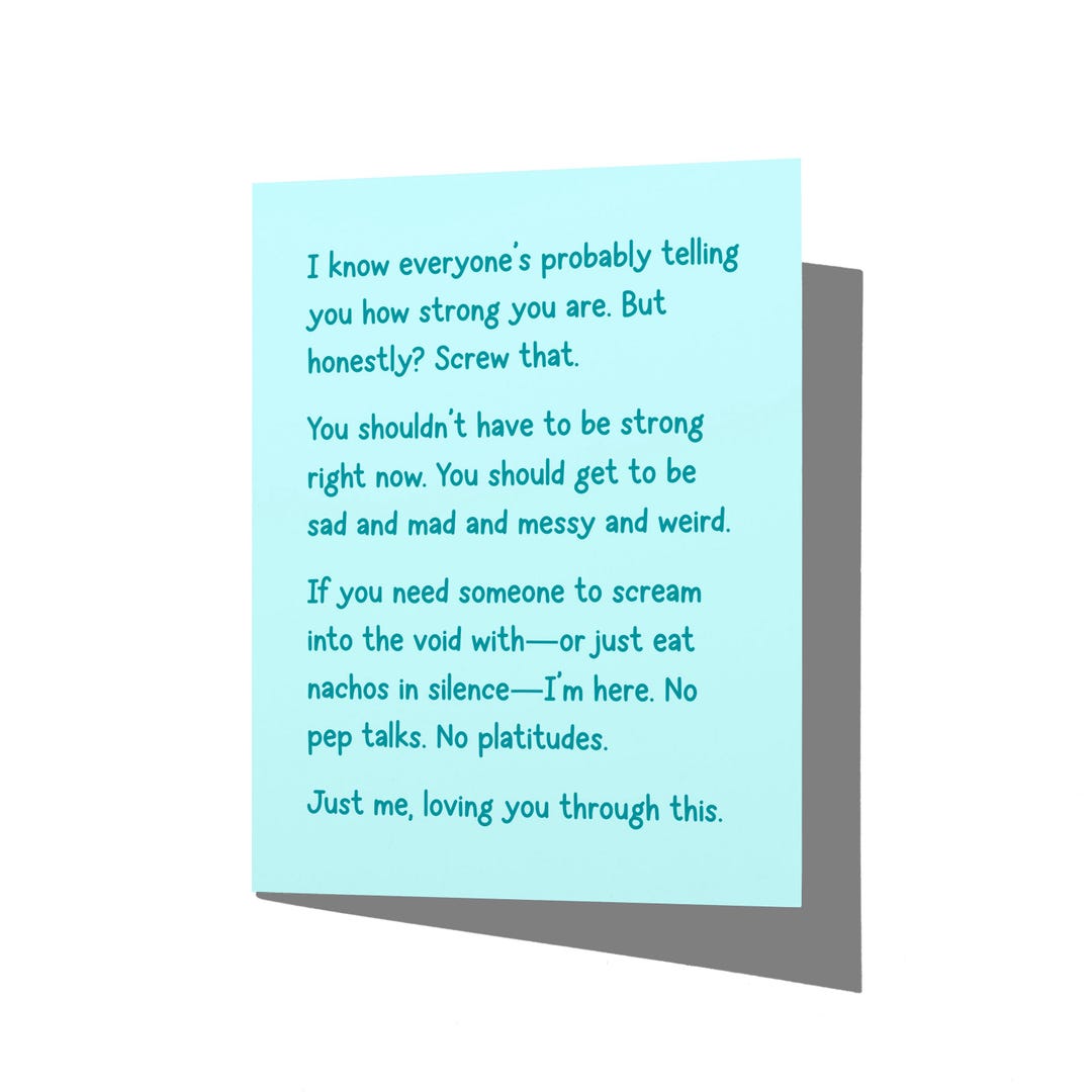 Screw That Noise Funny Heartfelt Sympathy Card - Etsy